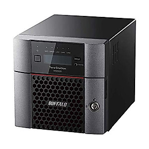 BUFFALO TeraStation WS5220DN Windows Server IoT 2019 8TB (2x4TB) Desktop NAS with Hard Drives Included / 4 Bay / 10GbE / Storage Server / NAS Storage / Network Storage / File Server / Windows Storage