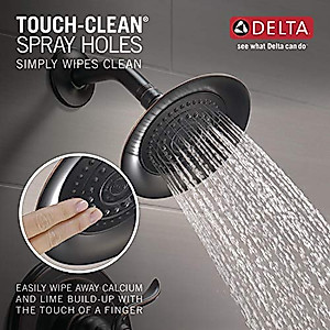 Delta Faucet Windemere Single-Function Tub and Shower Trim Kit with Single-Spray Shower Head, Oil Rubbed Bronze BT14496-OB (Valve Not Included)