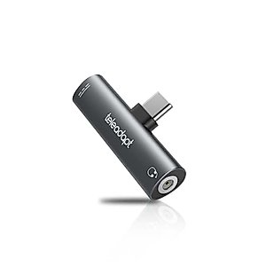Teleadapt USB C to 3.5mm Headphone Audio and Charger Adapter, 2-in-1 USB C to Aux Mic Jack Adapter with PD 60W Fast Charging for Stereo, Hi-Res DAC, Compatible with Galaxy S20/ S21/NoteS20, Pixel 2/3