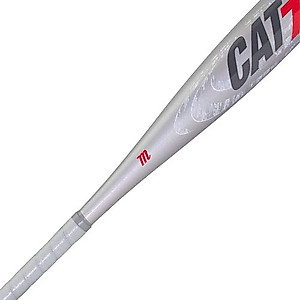 Marucci CAT7 Silver -10 USSSA Junior Big Barrel Baseball Bat, 2 3/4" Barrel, 27"/ 17 oz