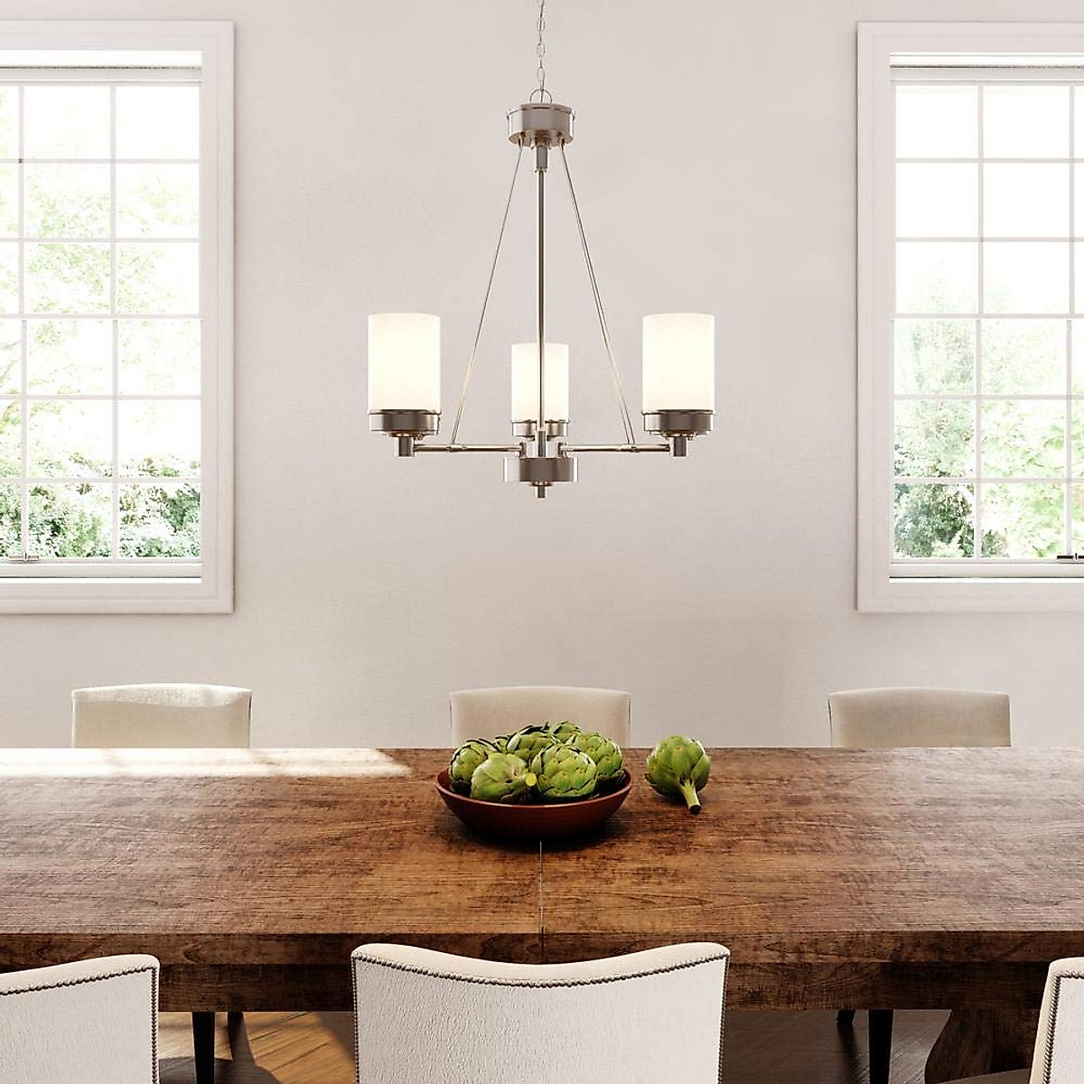 Hampton Bay 5-Light Brushed Nickel Chandelier