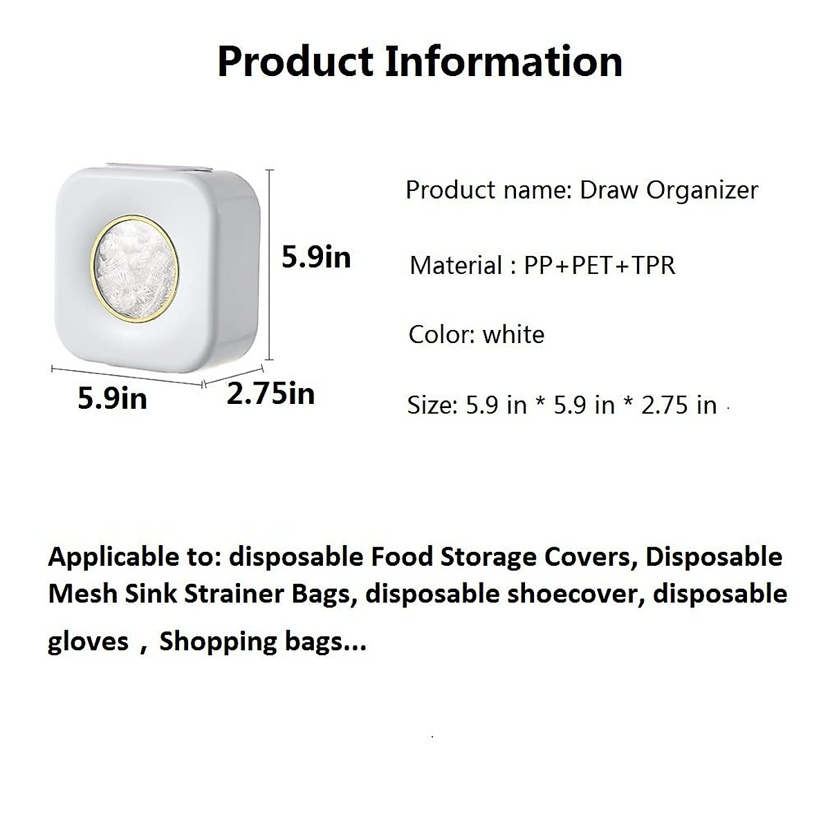 100 PCS Elastic Fresh Keeping Bags With A Keeping Bag Dispenser,Plastic Wrap Storage Box,Stretch Plastic Wrap Bowl Covers，Plastic Covers For Bowls,Elastic Food Storage Covers,Microwave Safe.