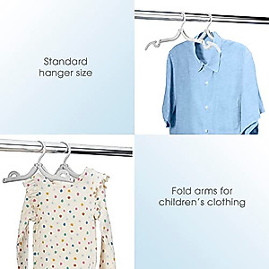 Conair Portable Clothes Hanger, Foldable Hanger Perfect for Travel, 7-piece set