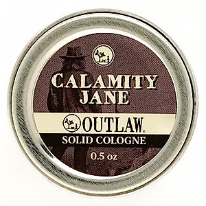 Spicy and Sweet Solid Cologne - Clove, Orange, Cinnamon, Whiskey Scent - Calamity Jane by Outlaw - Men's or Women's Cologne