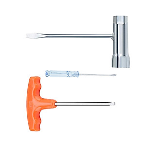 AILEETE Chainsaw T-Wrench 13mm by 19mm & T27 Torx Screwdriver for Stihl Makita Husqvarna Dolmar Partner Echo Jonsered Poulan John Deere Chainsaws (Chainsaw Scrench, T Handle Screwdriver)