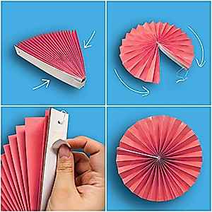 Shabby Chic Burlap Hanging Paper Fans