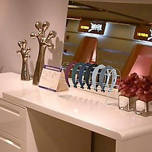 TOOPILAT Headband Holder,Hairband Display Stand, Clear Jewelry Organizer for Girl Women Gifts, The Perfect Headband Display Organizer