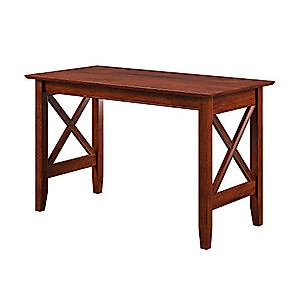 Lexi Multi-Purpose Desk, Writing Desk, Craft Table, Work Table, Computer Desk, 49 inch, Solid Wood, Brown