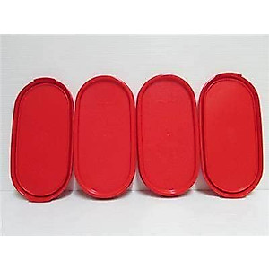 Tupperware. MM Oval #1 containers 500 ml set of 4 pc - Red (Tup)
