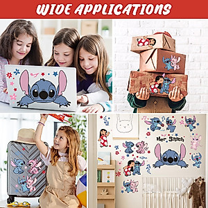 Dicnerry Wall Stickers for Kids, Cartoon Character Stickers for Children Room, 59 PCS PVC DIY Removable Stickers for Baby Kids Nursery Girls Bedroom Living Room Playroom Wall Decoration