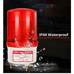 Y DIANS S Rotating Warning Strobe Light, Industrial Beacon Flashing Lights with 90dB Buzzer Emergency Security Alarm Siren for Factories, workshops, Equipment DC12V