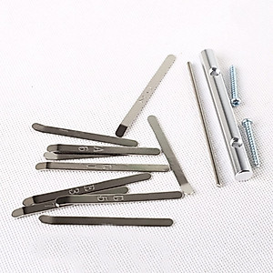 KOqwez33 Thumb Piano, Mini Kalimba Musical instruments, Replacement African Kalimba Mbira Steel Keys with Bars for 10-Tone Thumb Piano Gift for Kids Adults Beginners