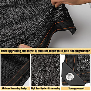 18ft x 36ft Pool Leaf Nets for In-Ground Swimming Pools Cover, Durable Rectangula Mesh Pool Leaf Net Cover with Grommets and Rope, Professional Grade Winter Autumn Summer Pool Safety Cover, Black