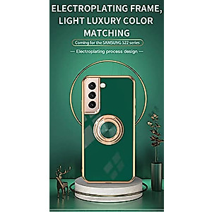 Deluxe Lightweight Back Ring Solid Color Phone Case Car Magnetic Stand Function for Samsung Galaxy A22 A32 A72 A82 A24 A34 A33 A52 A14 A54 A53 A13 5G 4G Soft Back Cover(Black,Samsung A24 5G/4G)