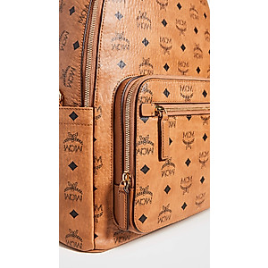MCM Men's Stark Backpack 40, Cognac, Brown, One Size