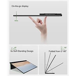 EHOMEWEI 15.6" 1080P Portable Monitor Touchscreen, FHD USB C Mini HDMI Second External Screen Laptop Computer HDR IPS Display, Gaming Monitor for Laptop PC Mac Phone PS5 Xbox Switch