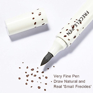 Natural Freckle Pen - 2Pcs for Different Color, Light Brown & Dark Brown, Long Lasting Waterproof Neutral Lightweight Freckle Makeup Tool