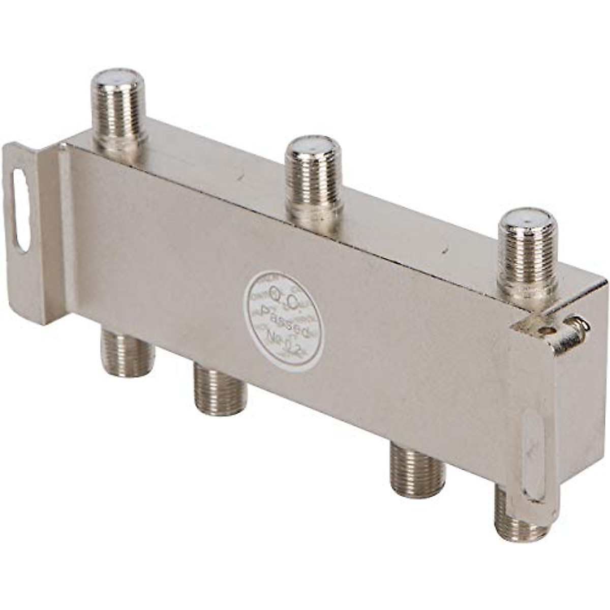 BAMF 6 Way Coaxial Cable Splitter, Bi-Directional Coax MoCA 5-2300MHz, RG6 Compatible, Nickel Plated Cable Splitter 2 Way Internet and TV Splitter, Satellite, Antenna, Analog/Digital Connections
