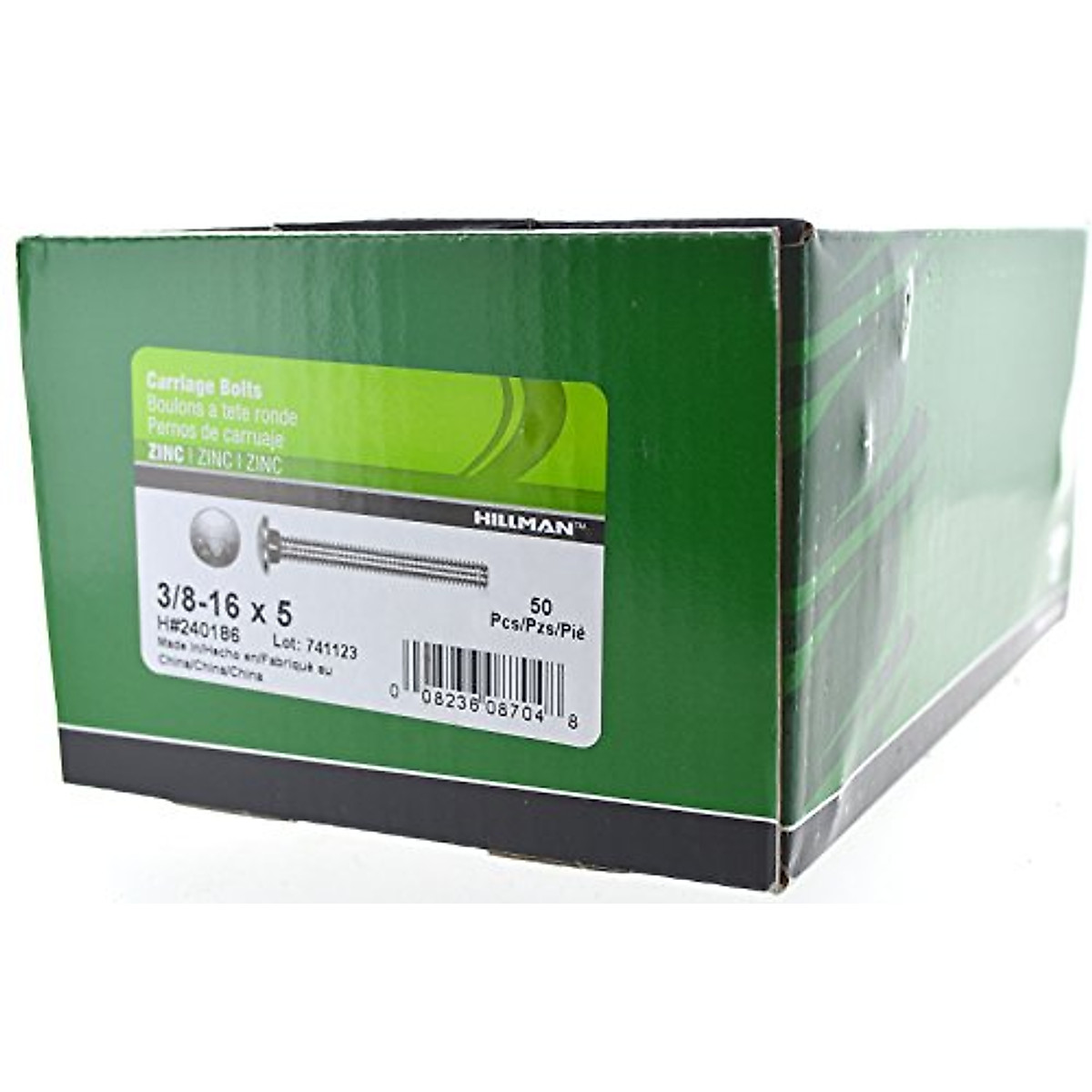 3/8-16X5 Carriage Bolt