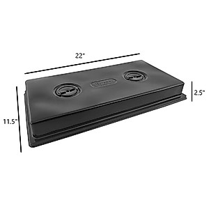 SUNPACK Sundome Plastic Multi-Vented Humidity Dome, Black, 2" (Pack of 10) - Ideal for Greenhouses or Indoor Growing, Able to Adjust Humidity with Vents