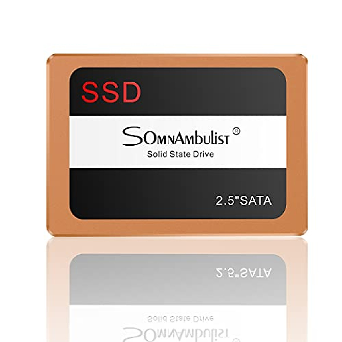 Somnambulist Hard Disk 2.5-inch Internal Solid State Drive for Laptop Desktop 960GB 2TB SSD Hard Drive (Orange-2TB)