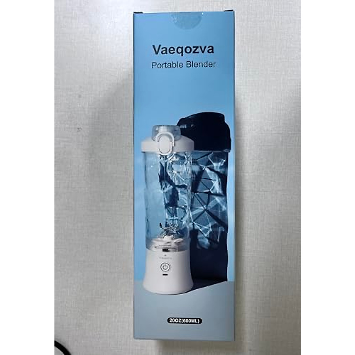 Portable Blender, Personal Size Blender for Shakes and Smoothies, Waterproof 20OZ USB Rechargeable Mini Blender Cup with 6 Sharper Blades Hand-held Blender for Kitchen/Home/Travel