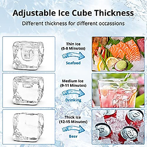 Zstar Commercial Ice Machine, 350 Lbs/24H Ice Maker Machine with 220 Lbs Ice Storage, Industrial Air Cooled Modular Ice Machine, Freestanding Stainless Steel Ice Maker for Commercial and Home Use