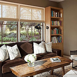 LNC Black Swing Arm Wall Lamp Adjustable Wall Sconces Plug-in Sconces Wall Lighting (2 Pack-Black)