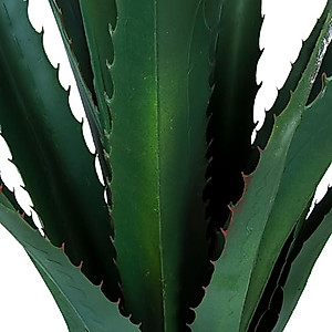 Pure Garden Giant Agave Fake Plant - 52-Inch Faux Succulent with Pot - Artificial Trees Blend Southwestern Style with Modern Home Decor
