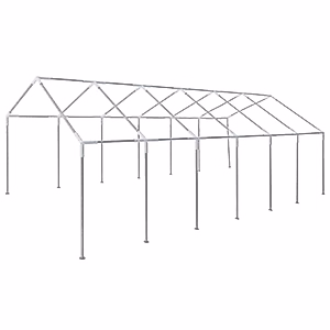 vidaXL Party Tent Heavy Duty with Windows Side Walls Outdoor Patio Garden Pop Up Gazebo Canopy White 39.4' x 19.7'