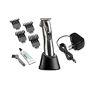 Andis Slimline Pro GTX Lithium-Ion Cordless Wide Blade Trimmer D-8 (32690) - Bundled with a BeauWis Blade Brush
