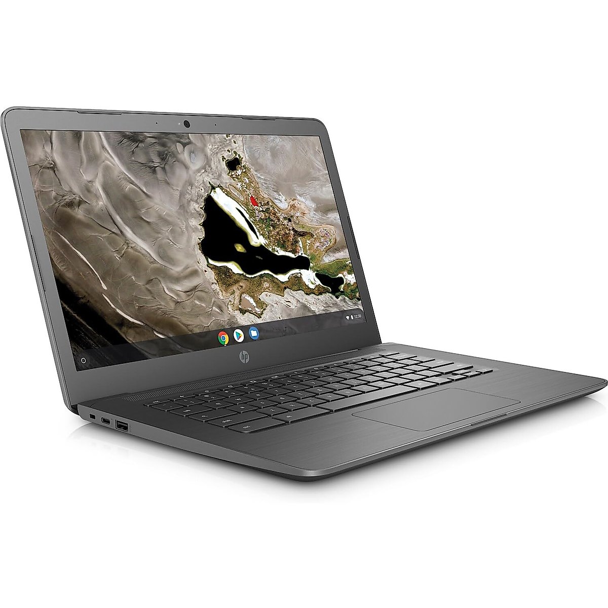 HP Chromebook 14A G5 Laptop 14" HD 1366 x 768 AMD A4-9120C Processor AMD Radeon R4 Graphics 4GB DDR4 RAM 32GB eMMC 1.6 GHz Chrome OS Wi-Fi Bluetooth Natural Silver (Renewed)