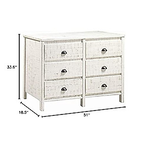Camaflexi Baja Dresser, 6 Drawer, White