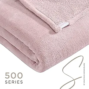 Stassie Home – Luxurious Throw Blanket – 500 GSM – Heavyweight Plush – Supreme Softness – 50” x 70” (Blush)