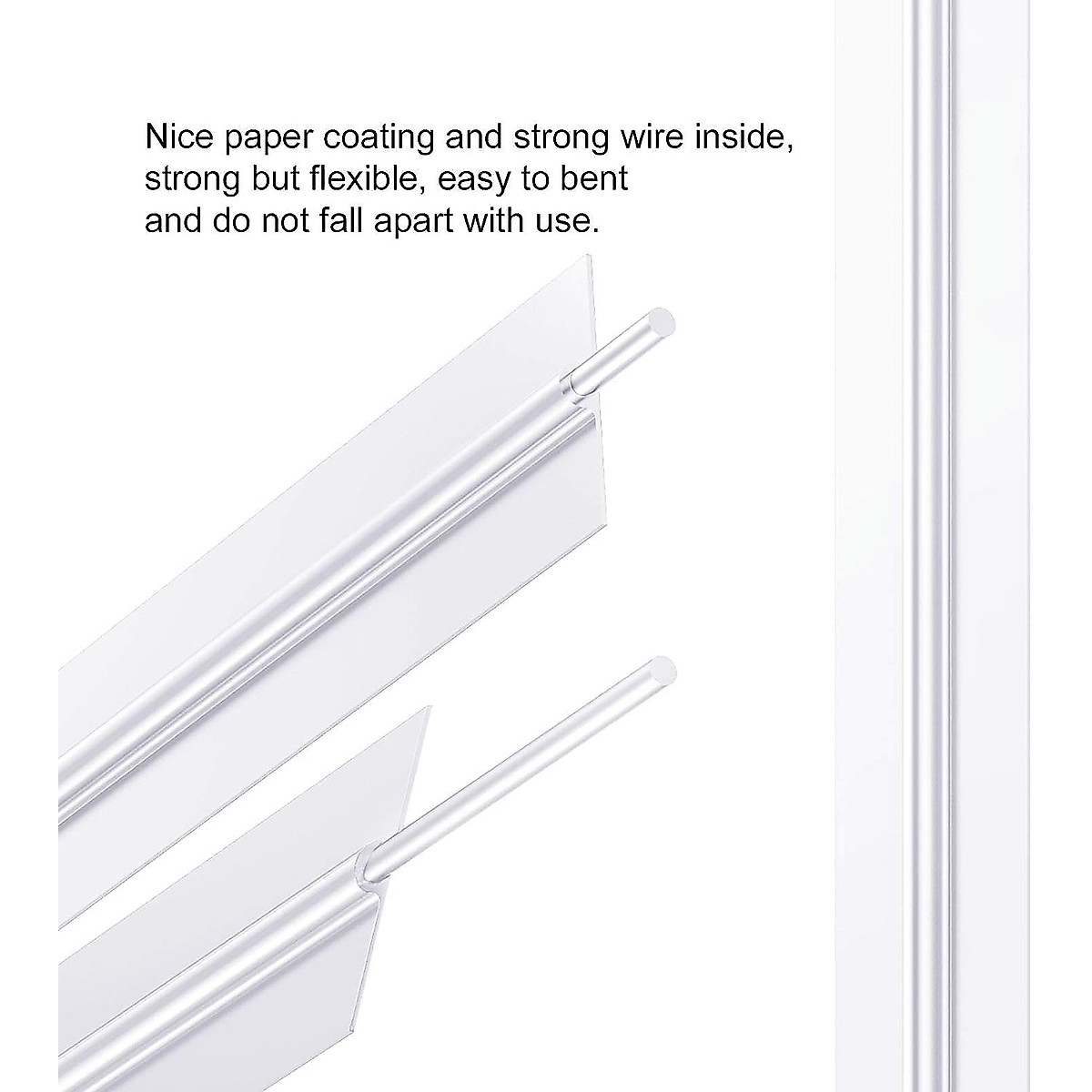 Easytle 600 Pcs 5" White Paper Twist Ties Bread Ties White Twist Ties Twisty-Ties Bag Ties Twist Ties for Bags Bread Wire Ties Twist Tie for Party Cello Candy Bread Coffee Bags Cake Pops