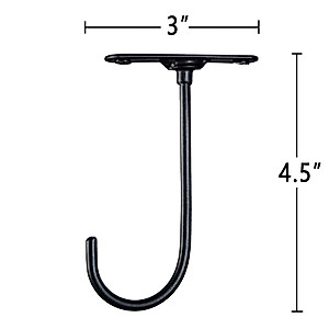 EGMEHOAD 2 Pack Banana Holder Hook Under Cabinet to Keep Bananas Fresh, Banana Hanger Under Cabinet Black 2 Pcs, Banana Hook Under Cabinet Metal