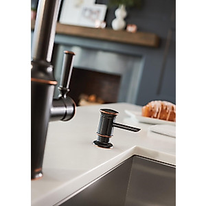 Moen 87731BRB Glenshire One-Handle High Arc Pulldown Kitchen Faucet, Mediterranean Bronze