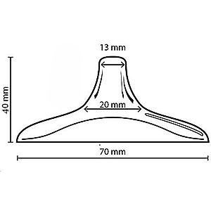 Silicone Contact Nipple Shield with Carrying Case for Breastfeeding Mothers(Standard 20mm,2 Pack), Imitation Breast Shape and 4-Holes Design, Lifesaver for Temporary Latch On Difficulties