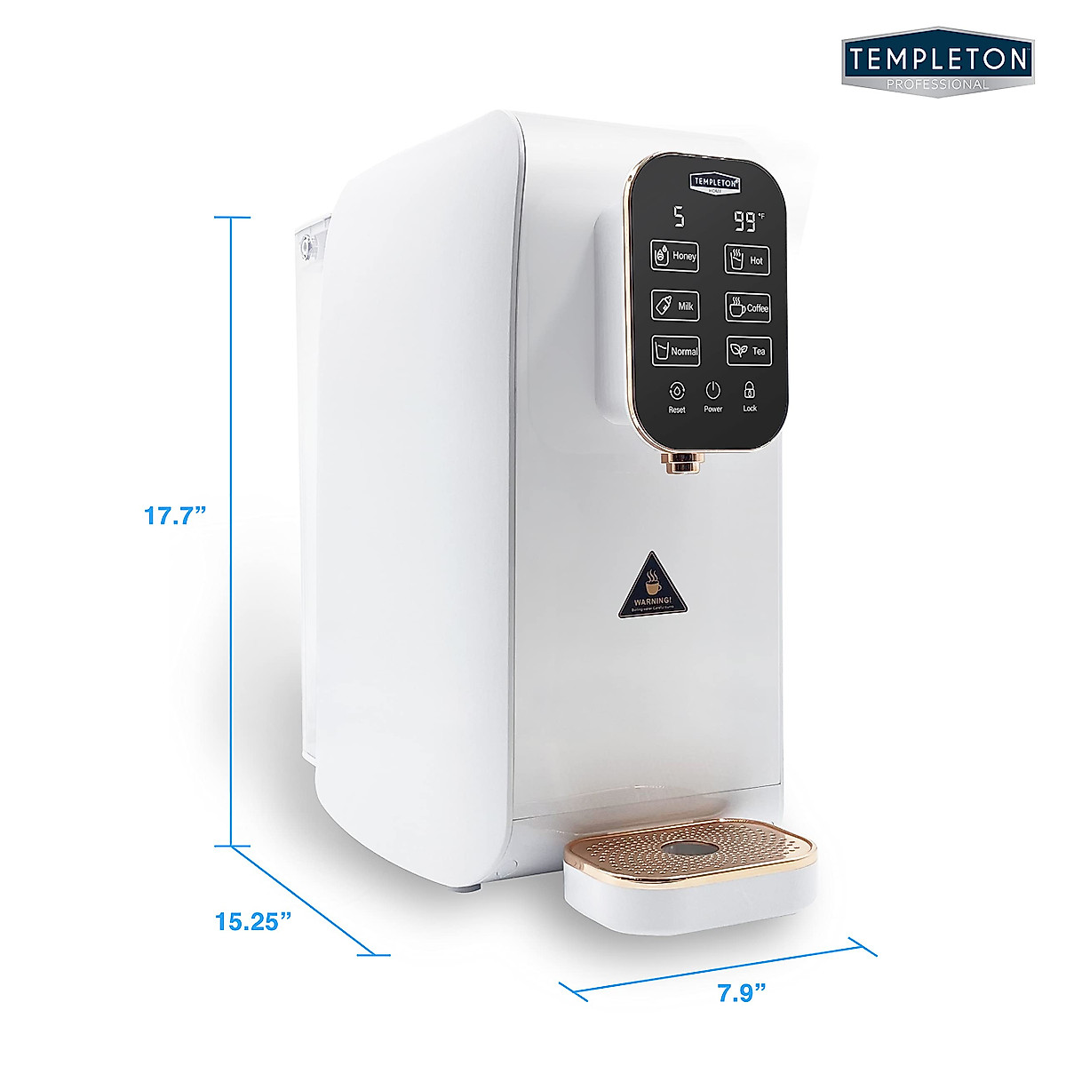 Templeton Reverse Osmosis 4 Stage Multi Temperature Countertop Water Purifying Dispenser