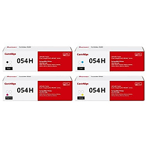 054 054H High Yield Toner Cartridge 4 Pack Compatible Replacement for Canon 054 CRG-054 for Canon Color ImageClass LBP622Cdw MF642Cdw MF643Cdw MF644Cdw MF640C Printer (Black, Cyan, Magenta, Yellow)
