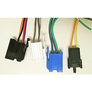 Reverse 4 Part Wire Harness - Replaces Factory Cut Harness Plugs into The Factory Radio from a Chevrolet Blazer (Full Size) (1988-1991), Cavalier (1982-1987), Citation II (1985) …