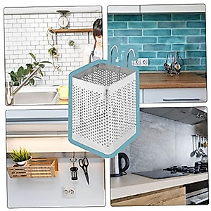 Eioflia Cutlery Draining Basket Stainless Steel Chopstick Sink Holder Spoon Storage Case Drain Chopstick Holder Sink Caddy Holder