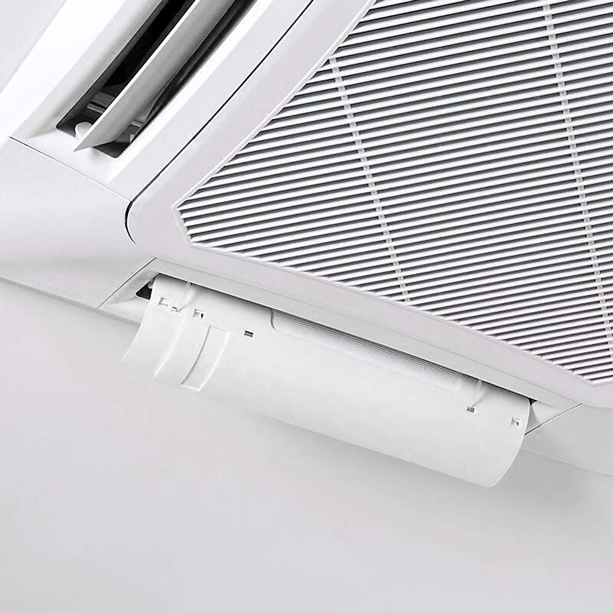 Cuteam Wind Deflector, Universal Home Office Retractable Air Conditioner Wind Shield Baffle Deflector White One Size