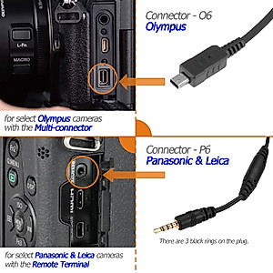 AODELAN Wireless Shutter Release for Olympus OM-D E-M10 Mark II, Pen E-PL8, Pen-F and for Panasonic Lumix DMC-G7, G85, GH4, Replaces RM-UC1 and DMW-RSL1