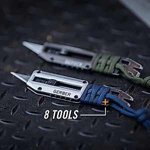 Gerber Gear 31-003739 Prybrid X, Pocket Knife with Utility Blade and Prybar, Green