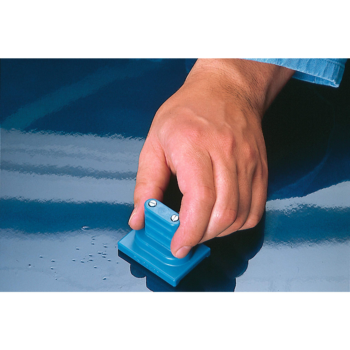 Pferd Paint Peeler with Plastic Holder, Milled Tooth File, 2 inch, Radially Cut Z3, 14014 – for Finishing The Smallest Painted Surfaces