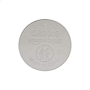 Amazon Basics 4-Pack CR2016 Lithium Coin Cell Battery, 3 Volt, Long Lasting Power, Mercury-Free