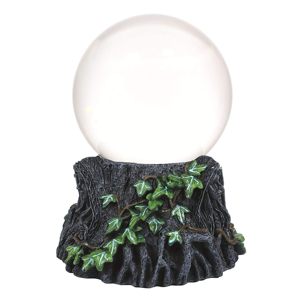 Ebros Celtic Sacred Moon Triple Goddess Mother Maiden Crone Scrying Glass Gazing Ball Figurine 8" H Wicca Wiccan Holy Trinity Decor Halloween Macabre Sculpture Decorative