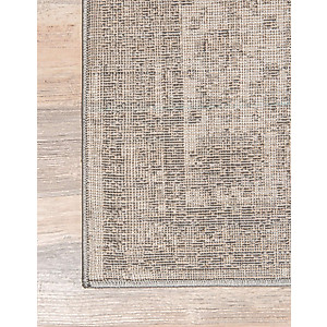 Unique Loom Sofia Collection Area Rug - Salle Garnier (3' 3" x 5' 3" Rectangle, Gray/ Ivory)