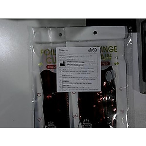 Dimeho Red and Black Fringe Curtain, 2Pcs Foil Fringe Backdrop Curtains 3.3 x 6.6 Feet Red and Black Tinsel Streamers for Graduation Black and Red Birthday Halloween Party Backdrop Decorations